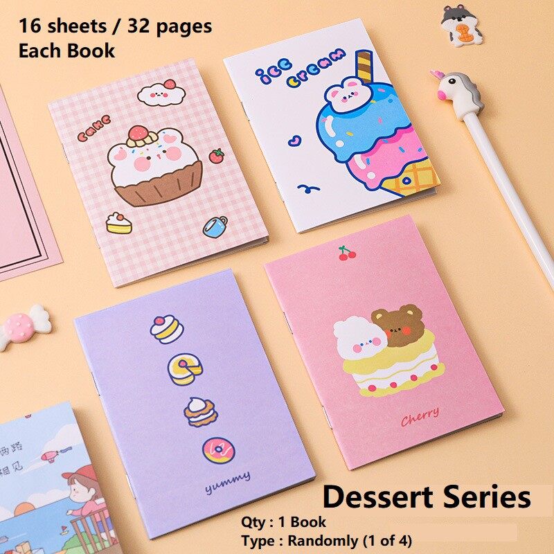 1Pc/1Book Cute Cartoon Notebook Mini Pocket Notepad Small Book Easy ...