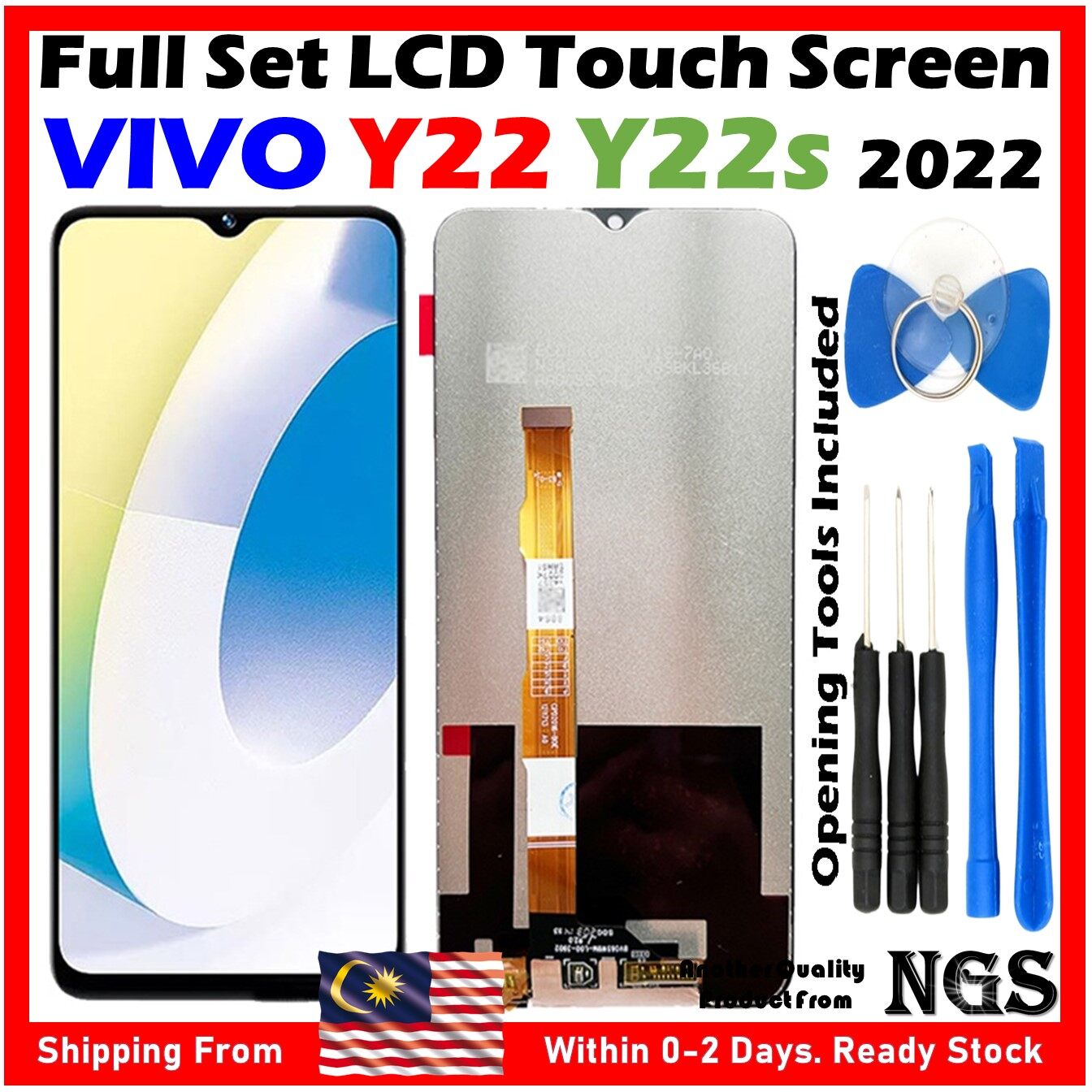 ORl NGS Brand Full Set LCD Touch Screen For Compatible For VIVO Y21 ...