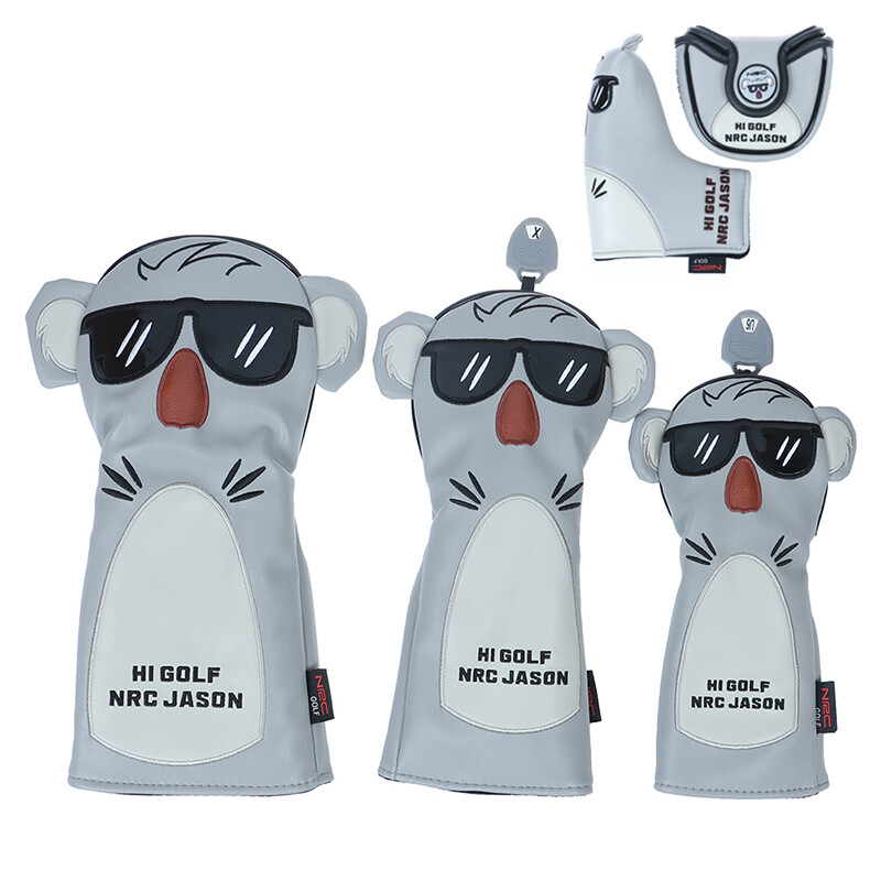 Refreshing Koala Wood Head Covers 460cc Driver Fairway Woods Hybrid ...
