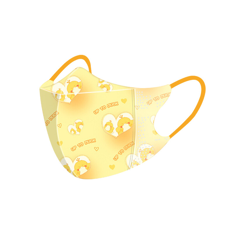 3D mask kids/adult psyduck Cartoon Printing Pattern 3 Layer Protection ...