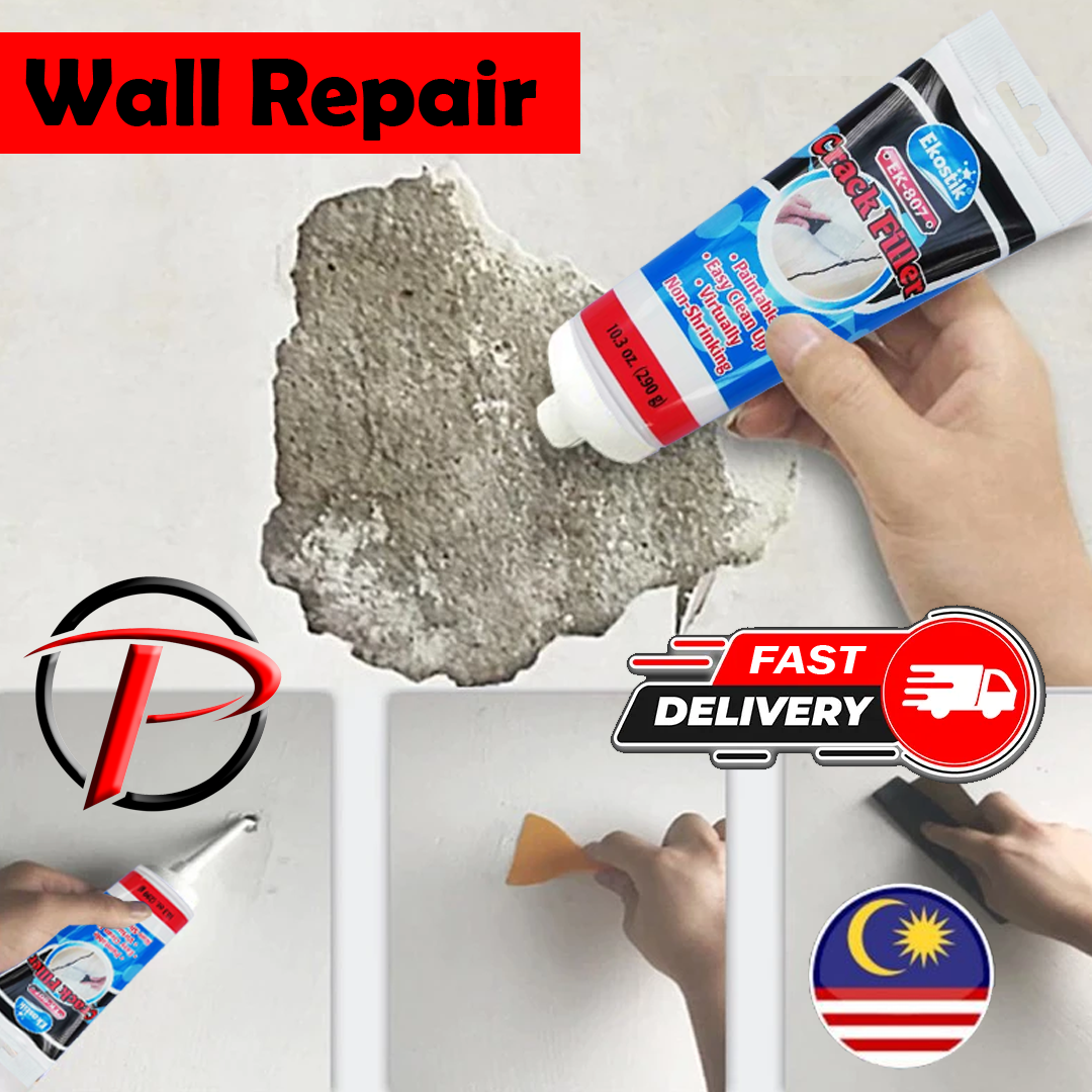 Putty Filler Simen Putih Gam Wall Crack Repair Sealer Penampal Tampal ...