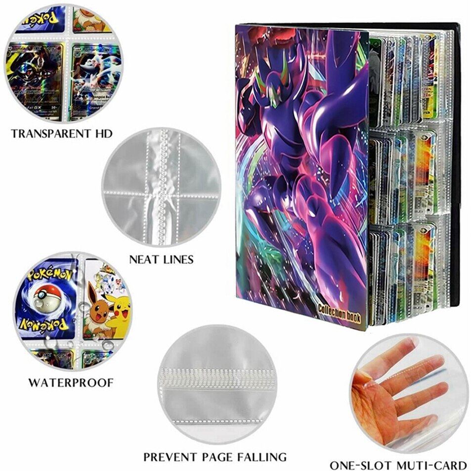 9 pocket Pokemon 432 Card Album book Playing Game VMAX GX Cards Binder ...