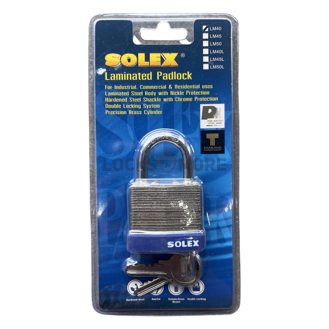 Solex Laminated Anti-Cut Padlock - 100% Original Made in Thailand | Lazada