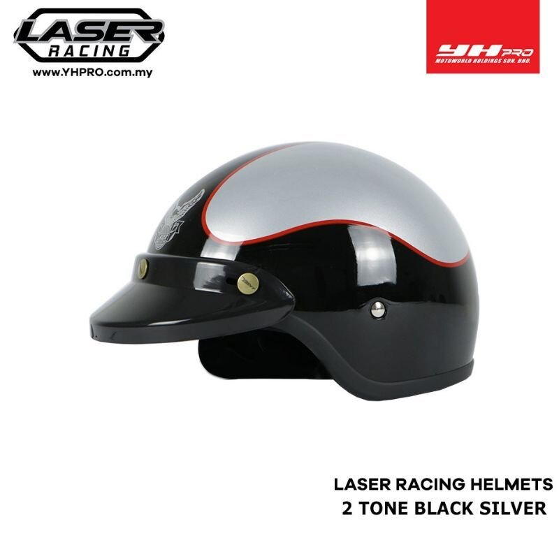 Flashmotor LASER HELMET SIRIM APPROVE 2-TONE HALF | Lazada