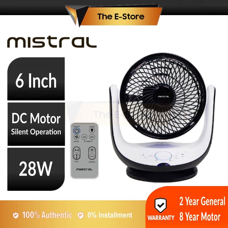 (8 Years Warranty) Mistral 6" Oscillation Fan | MTFD5070 (Air ...