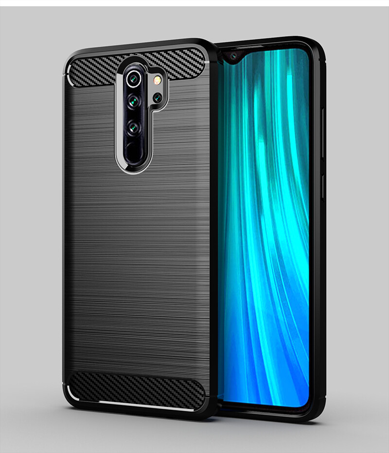 Xiaomi Redmi Note 8 Pro Case Redmi Note8Pro คาร์บอนไฟเบอร์ TPU ซิลิโคน ...