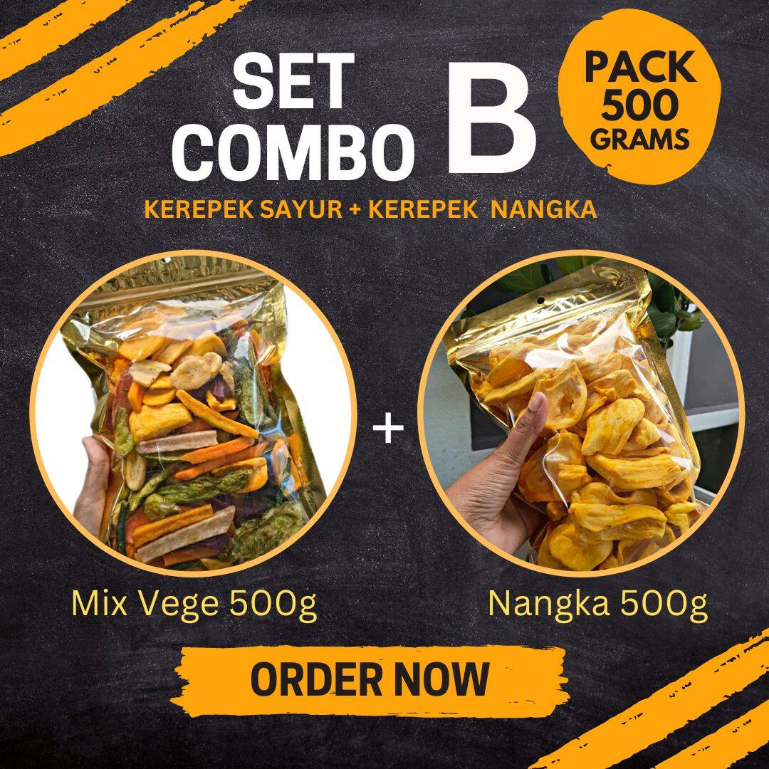 SET COMBO KEREPEK MIX SAYUR,NANGKA DAN PISANG | Lazada