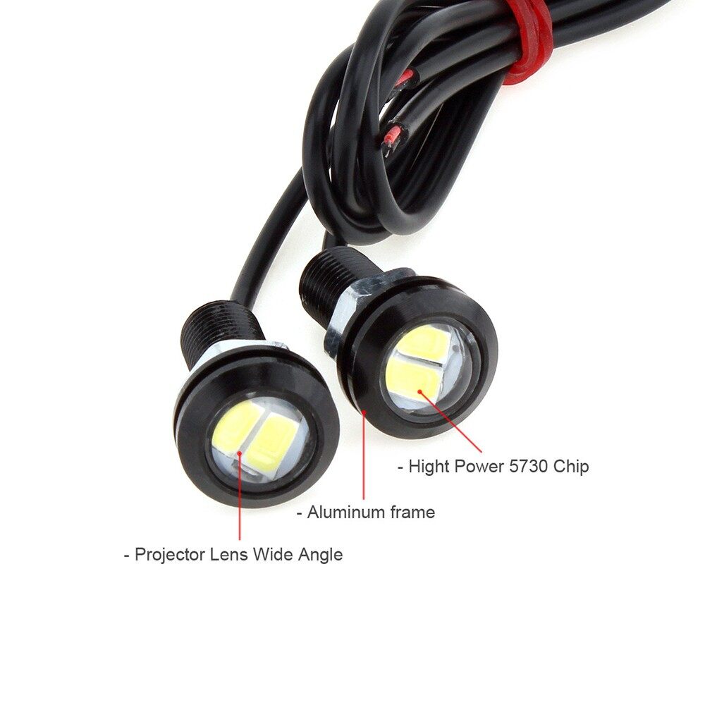 18Mm Eagle Eye LED DRL 2Pcs อะไหล่สีขาว5730อุปกรณ์เสริมไฟสำรองโคมไฟ ...