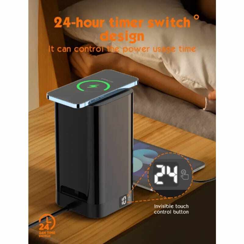 LDNIO SKW6457 15W Wireless Charger 2500W Tower Extension Power Socket ...