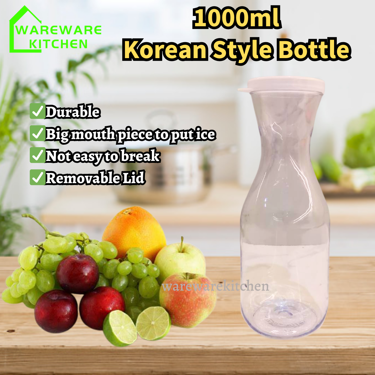 1000ml Fruit Juice Bottle Plastic Botol Botol Jus Oren Korean Bottle ...