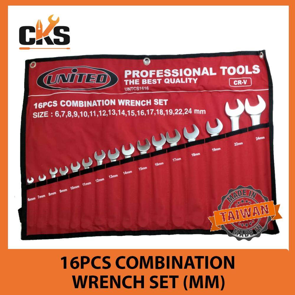 16PCS COMBINATION WRENCH SET (MM) | Lazada