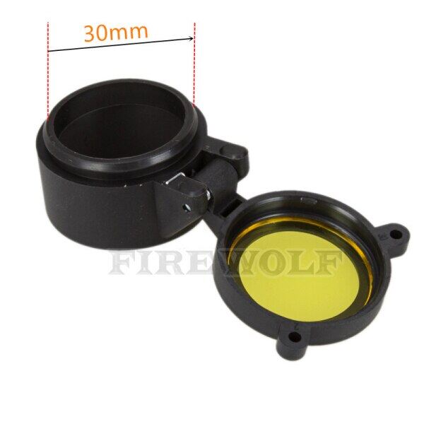 Wolf scope LENS COVER 24ขนาดเส้นผ่านศูนย์กลางภายในโปร่งใสกระจกสีเหลือง ...