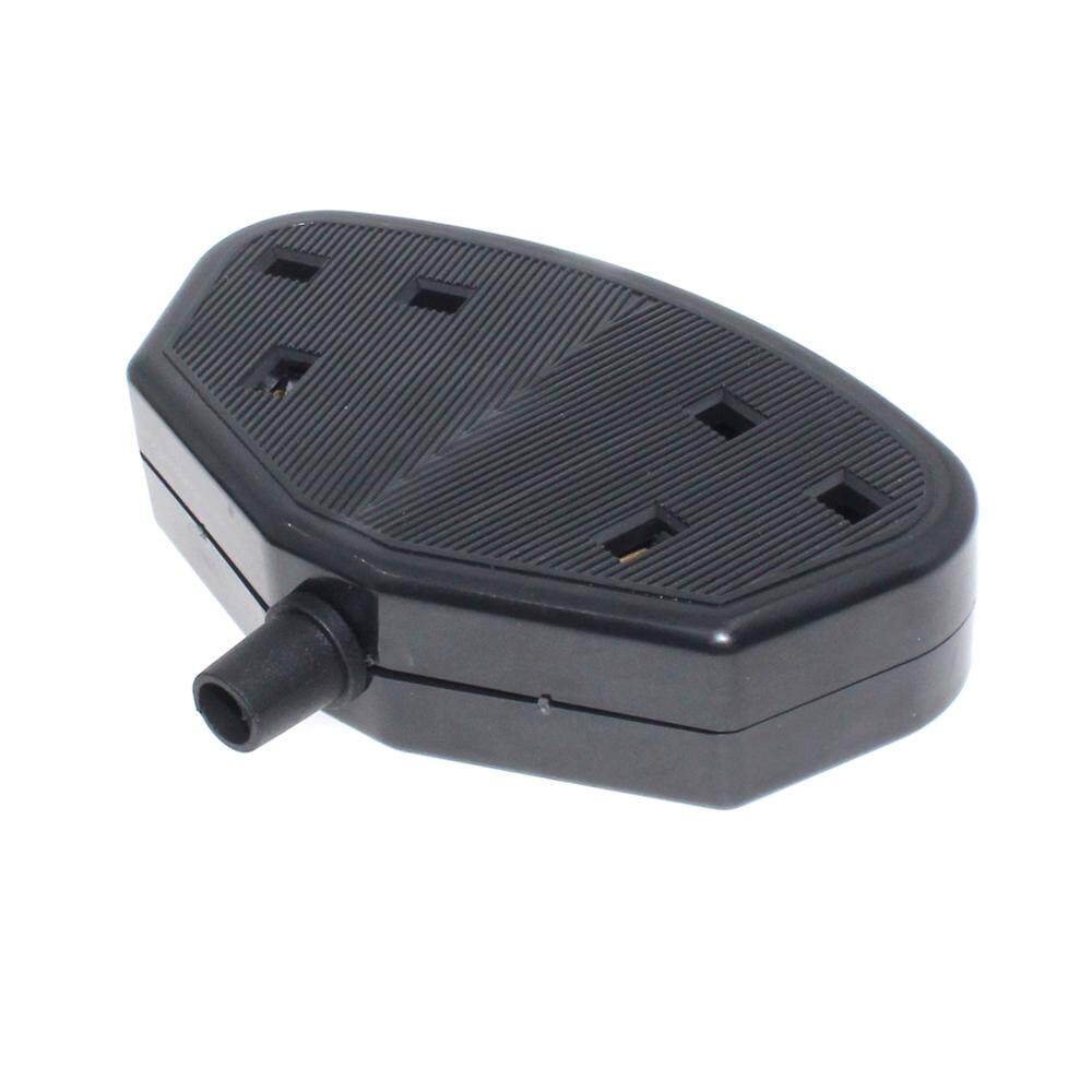 UK Standard Detachable Female Socket 2 gang British Power Cord ...