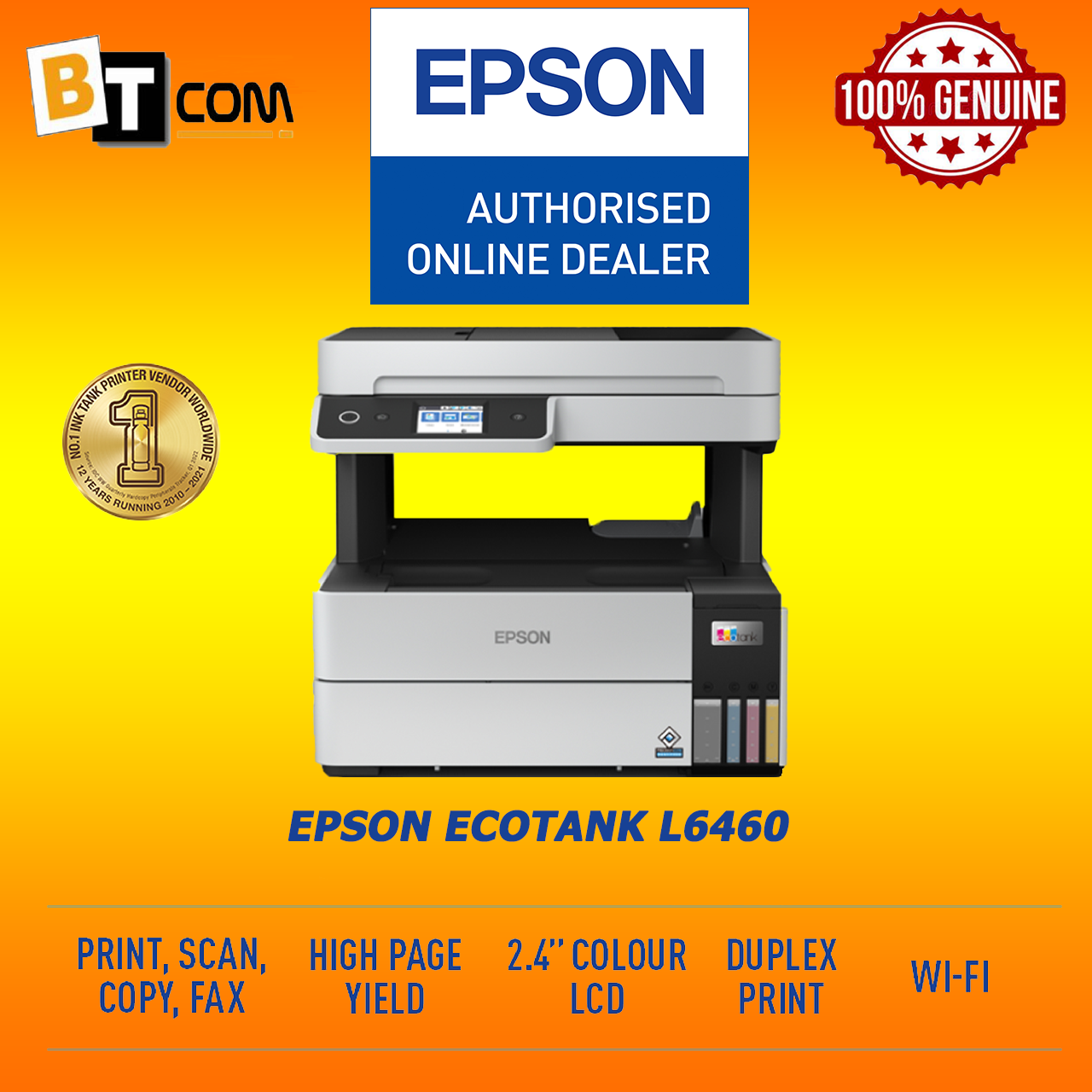 (PRE-ORDER 14DAYS) Epson EcoTank L6460 Ink Tank Printer | Lazada