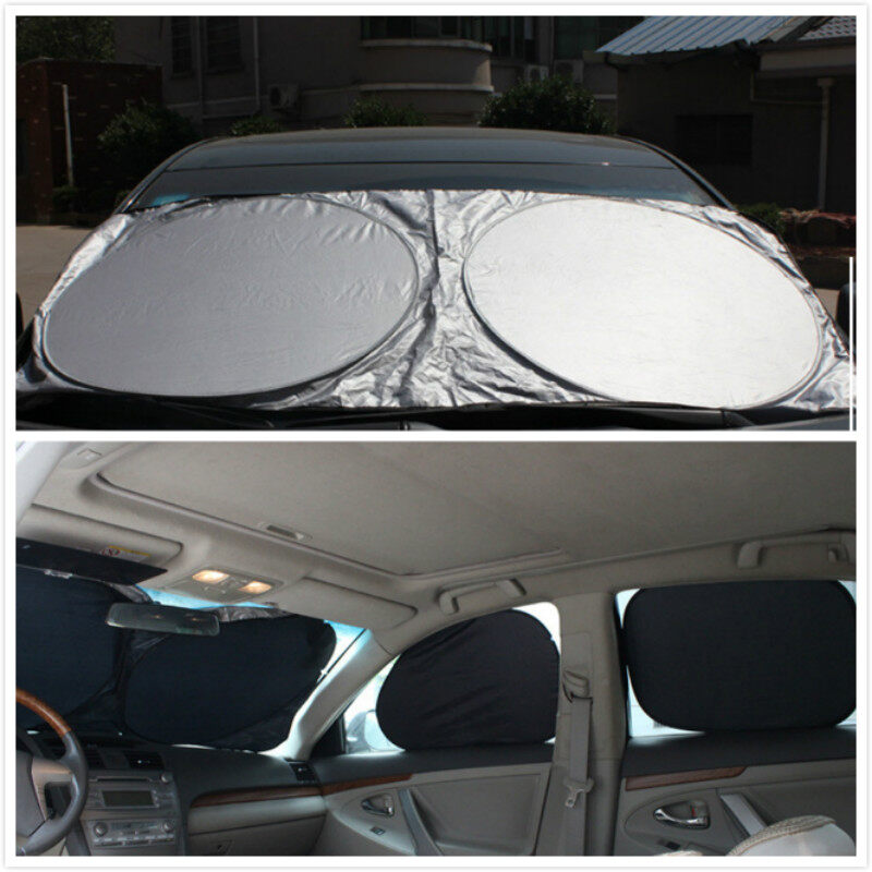 รถ UV Sunshade ด้านหน้ากระจก Sun Shade ป้องกันฟิล์มสำหรับ Volvo XC60 ...