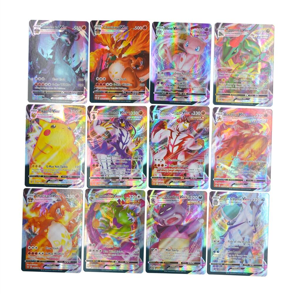50-300Pcs Pokemon Cards Charizard 300 VMAX V MAX 300 GX 60 TRAINER MEGA ...