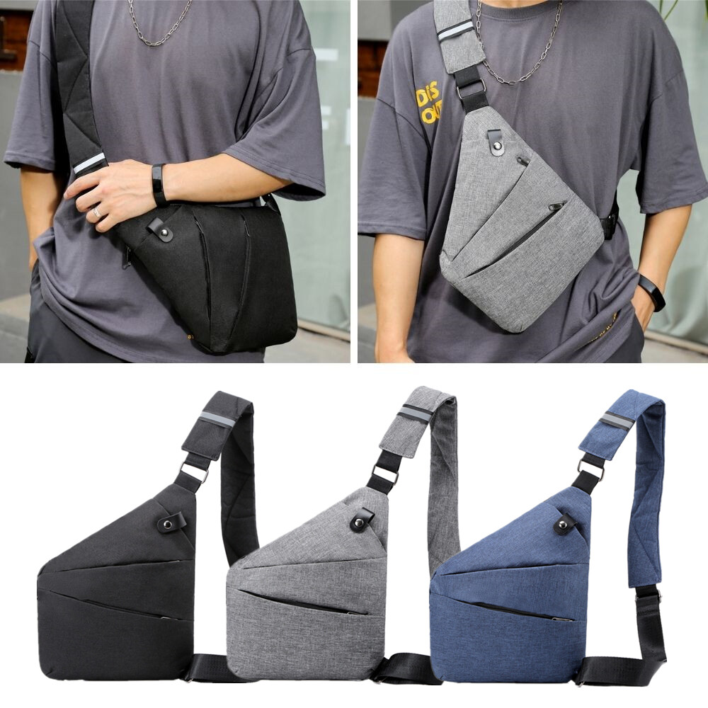 Waterproof Men Chest Bag Mens Shoulder Bags Waterproof Nylon Pouch ...
