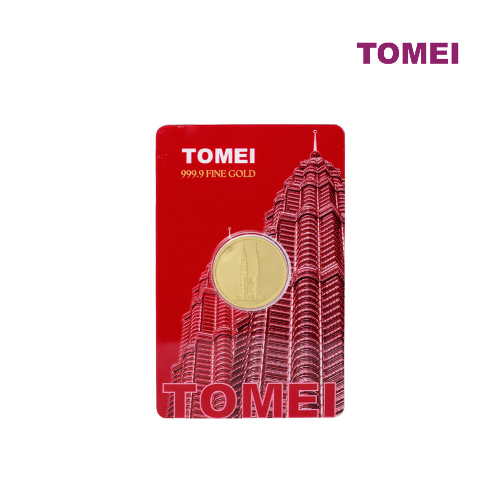 [Tomei Exclusive] KLCC Twin Towers Wafer | 2 Gram | 5 Grams | Fine Gold 9999 | Lazada