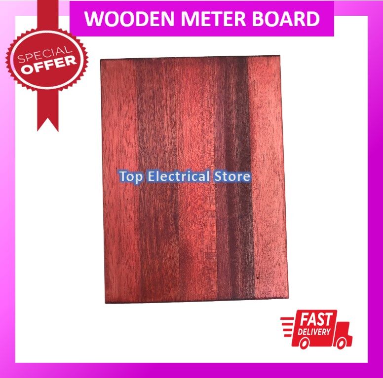 TNB METER BOARD WOOD 9" X 12" SINGLE PHASE KAYU METER PAPAN TNB | Lazada