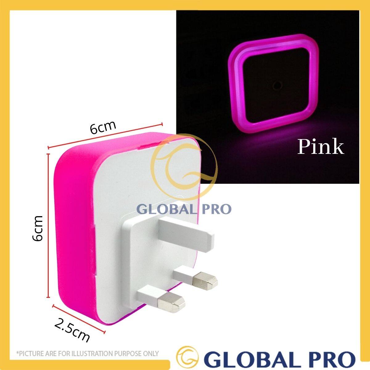 LED Light Lampu Tidur Night Lamp Lighthing Light Sensor 3 Pin Plug Mini ...