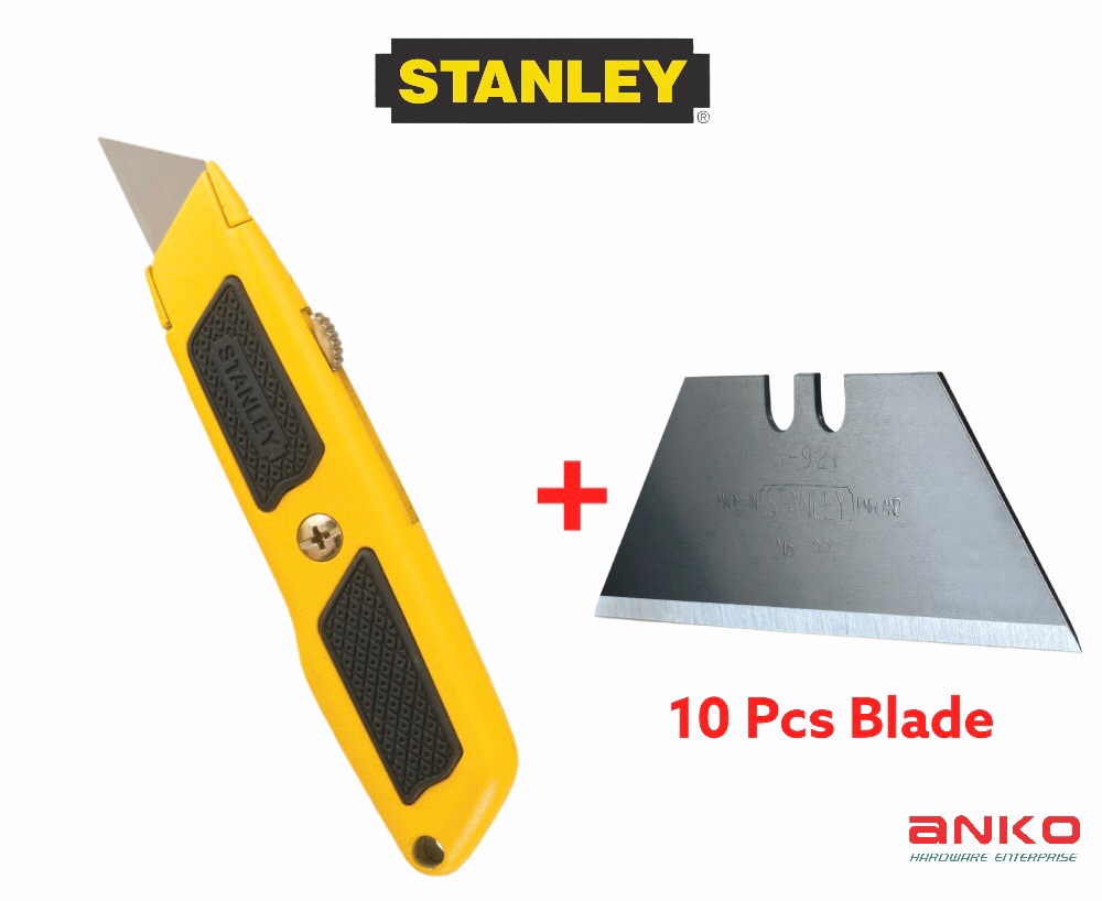 STANLEY DYNAGRIP RETRACTABLE UTILITY CUTTER KNIFE #10-779 | Lazada