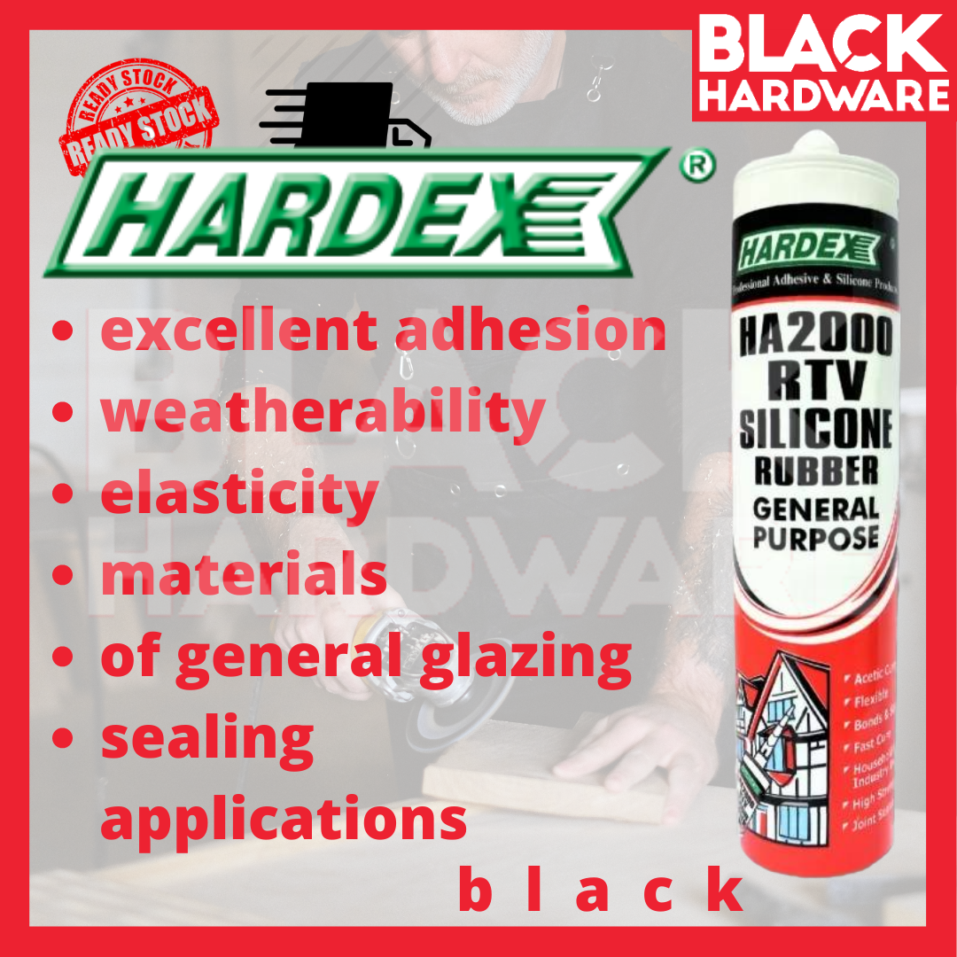 BLACK HARDWARE Hardex Silicone Awning Roof Sealant Industrial ...