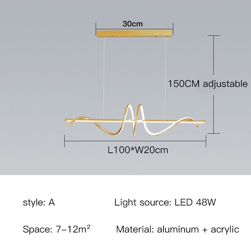 TRAZOS Hot Selling Modern LED Ceiling Lights Chandeliers Dining Table ...