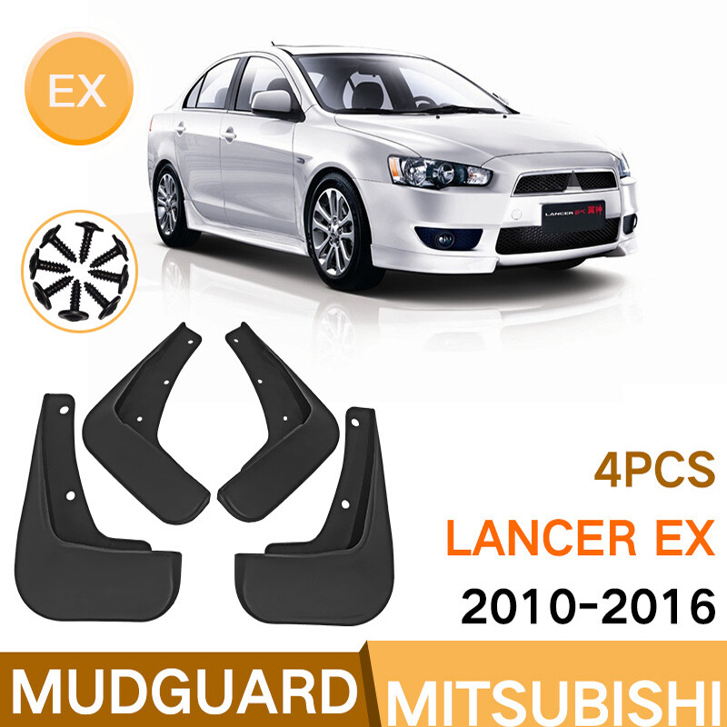4Pcs Car Mud Flaps For Mitsubishi Lancer EX Lancer SPORT 2010 2011 2012 ...