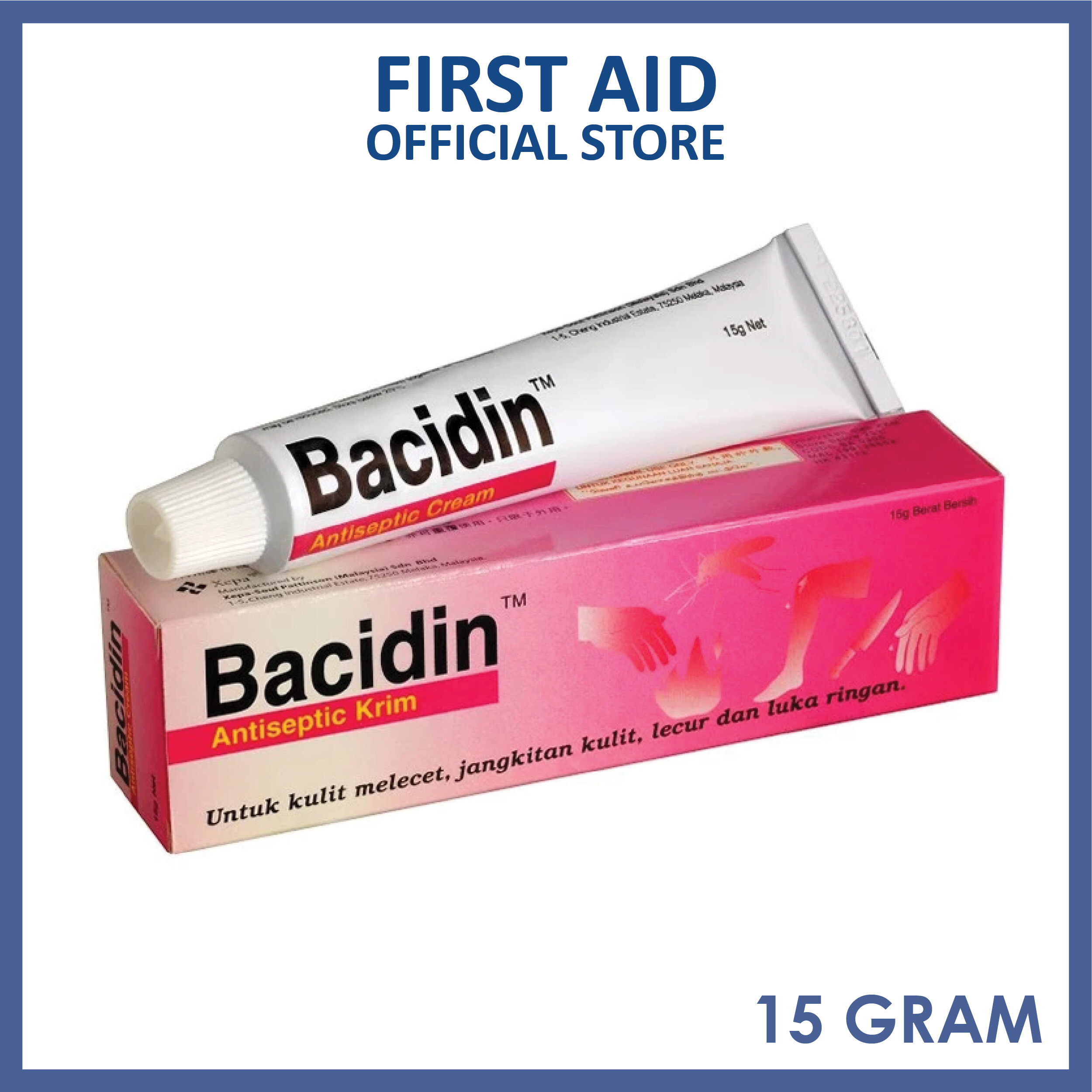 Bacidin Antiseptic Cream (15g) | Lazada