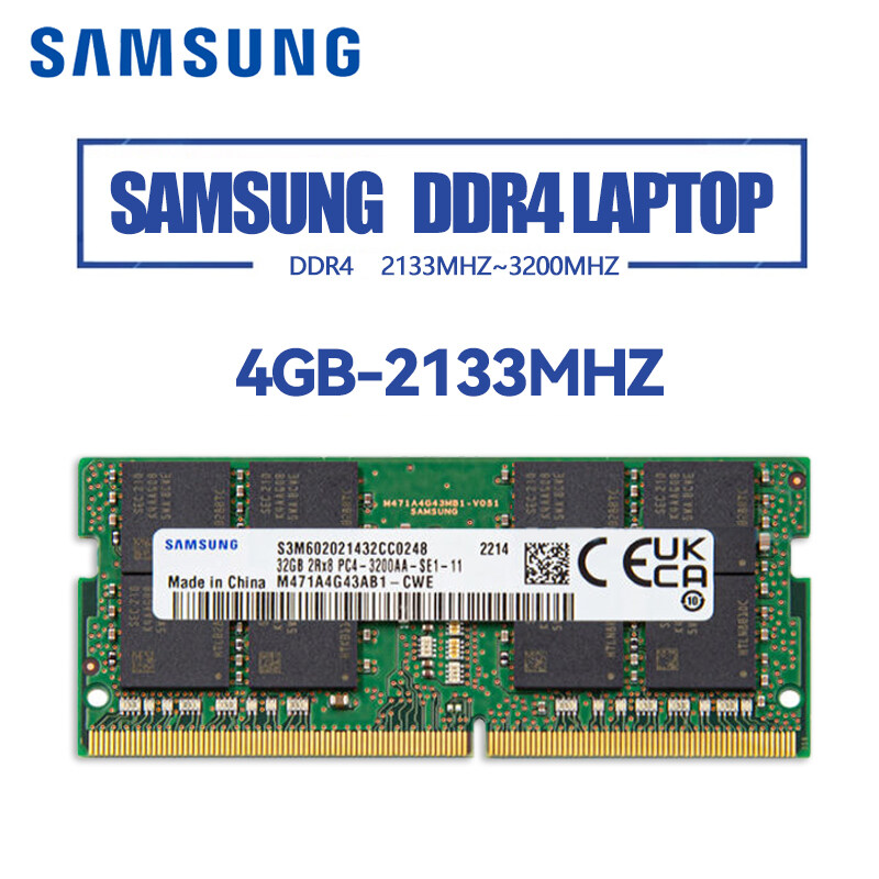 Samsung DDR4 RAM 4GB 8GB 16GB 2400mhz 2133mhz 2666mhz 3200mhz SODIMM Notebook High Performance ...