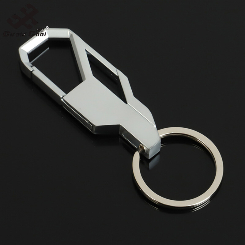 Circle Cool Metal Car Keychain Fashion Creative Key Chain Ring Buckle ...