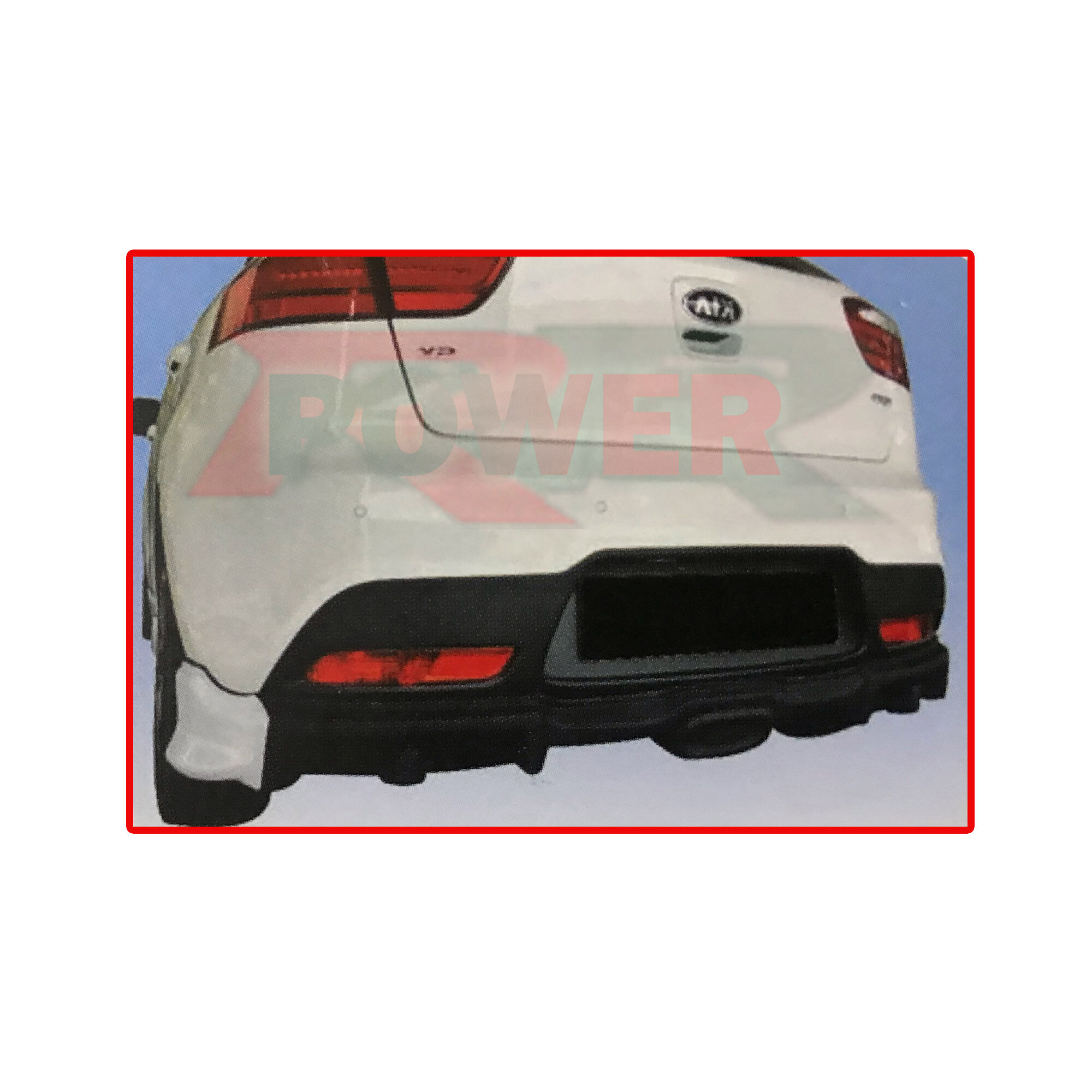 Kia Rio Hatchback Third Generation (UB; 2011–2017) NEFD Style Rear Back ...