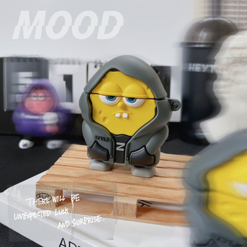 Cartoon Fashion Spongebob Patrick Star Soft Earphone Case for AirPods ...