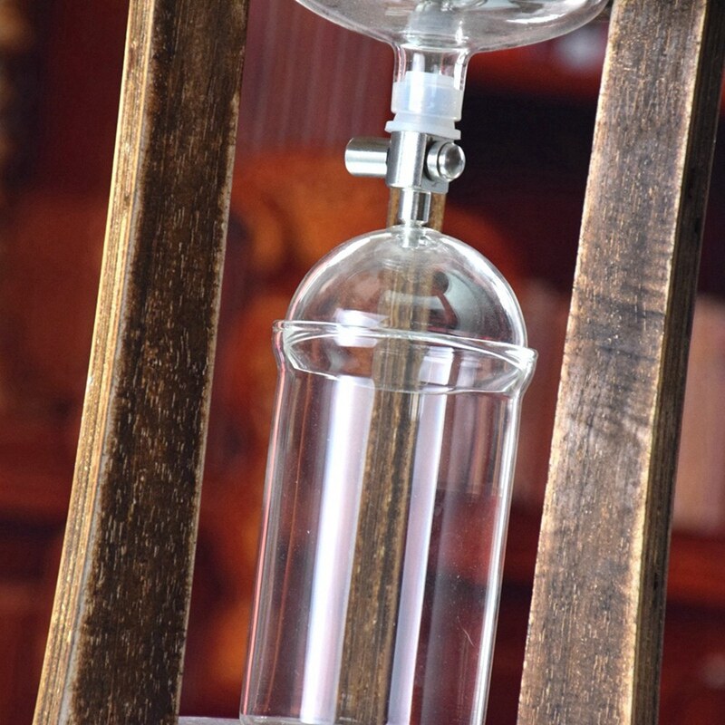 Wooden Stand Ice Drop Coffee Pot Cold Brew Coffee Maker Coffee Maker ...