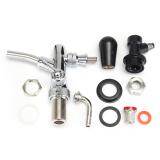 G5/8 Draft Beer Faucet Dispenser With Flow Controller Chrome Plating ...