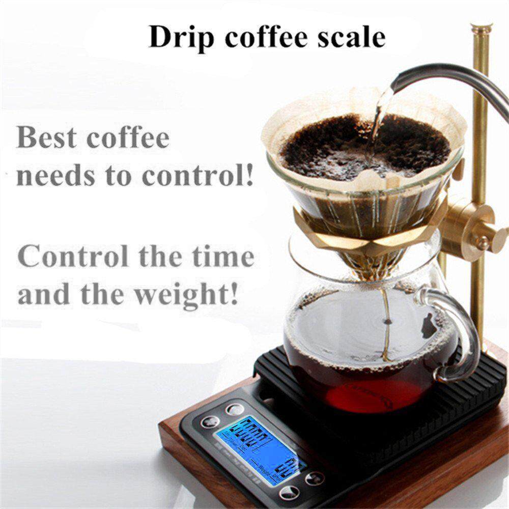 ตาชั่งดิจิตอล Teekeer 3kg/0.1g Drip Coffee Timer,Electronic Digital ...