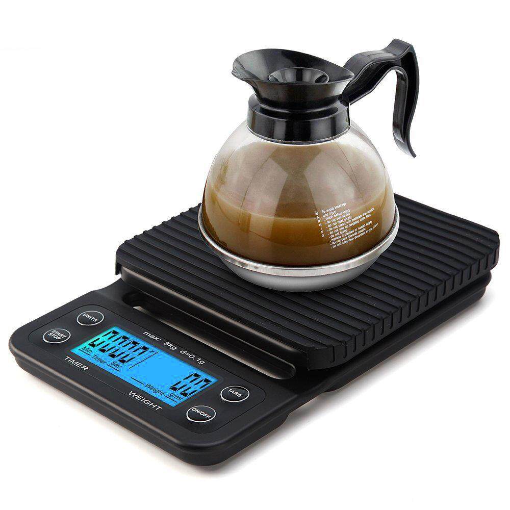 ตาชั่งดิจิตอล Teekeer 3kg/0.1g Drip Coffee Timer,Electronic Digital ...