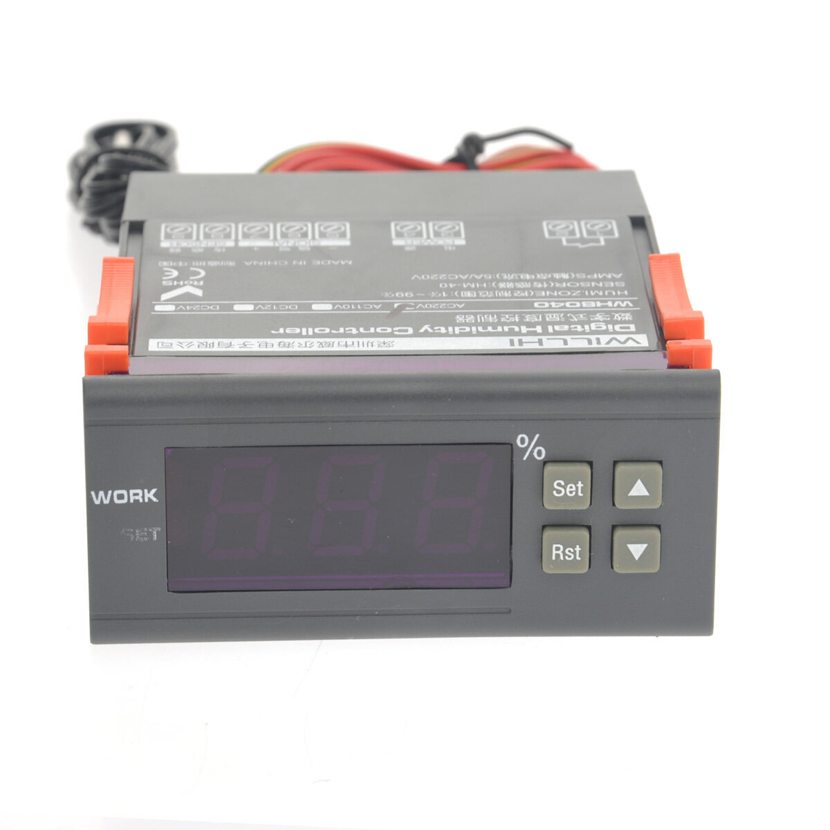 Digital Air Humidity Control Controller AC 220V Range 1%-99% RH HM-40 ...