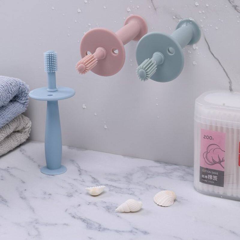 [TIS] 360 ° Rotation Baby Soft Toothbrush BPA Free Silicone Infant ...