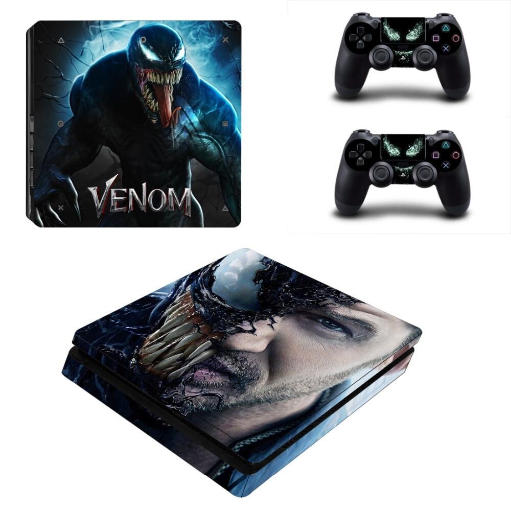 VENOM ผิวสำหรับ Playstation 4 PS4 Slim สติกเกอร์ออกแบบที่กำหนดเองสำหรับ ...