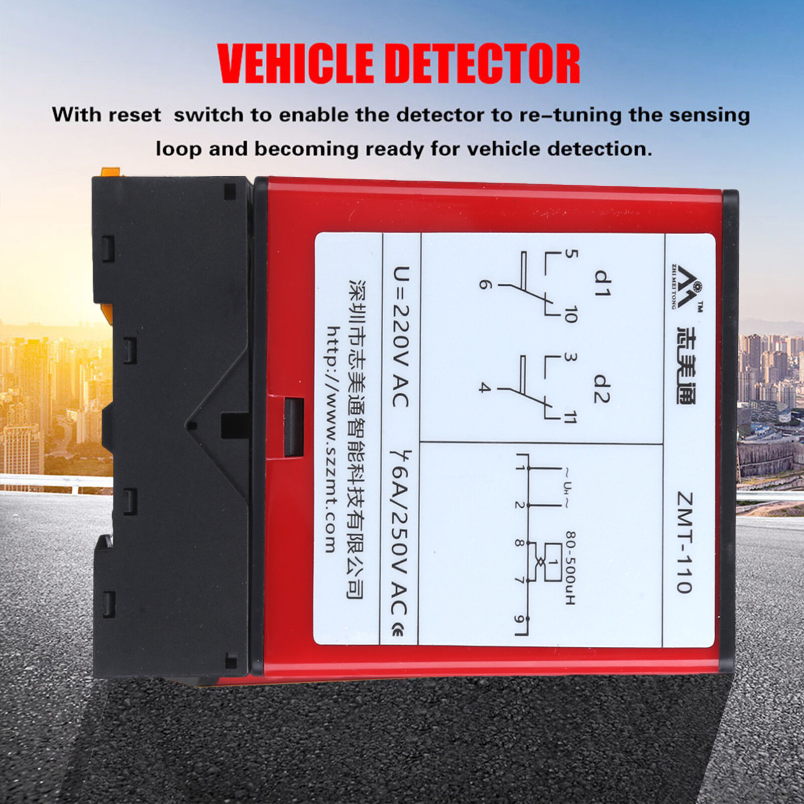 👍🏻👍🏻NERE Single Channel Inductive Loop Vehicle Detector for Parking Lot ...