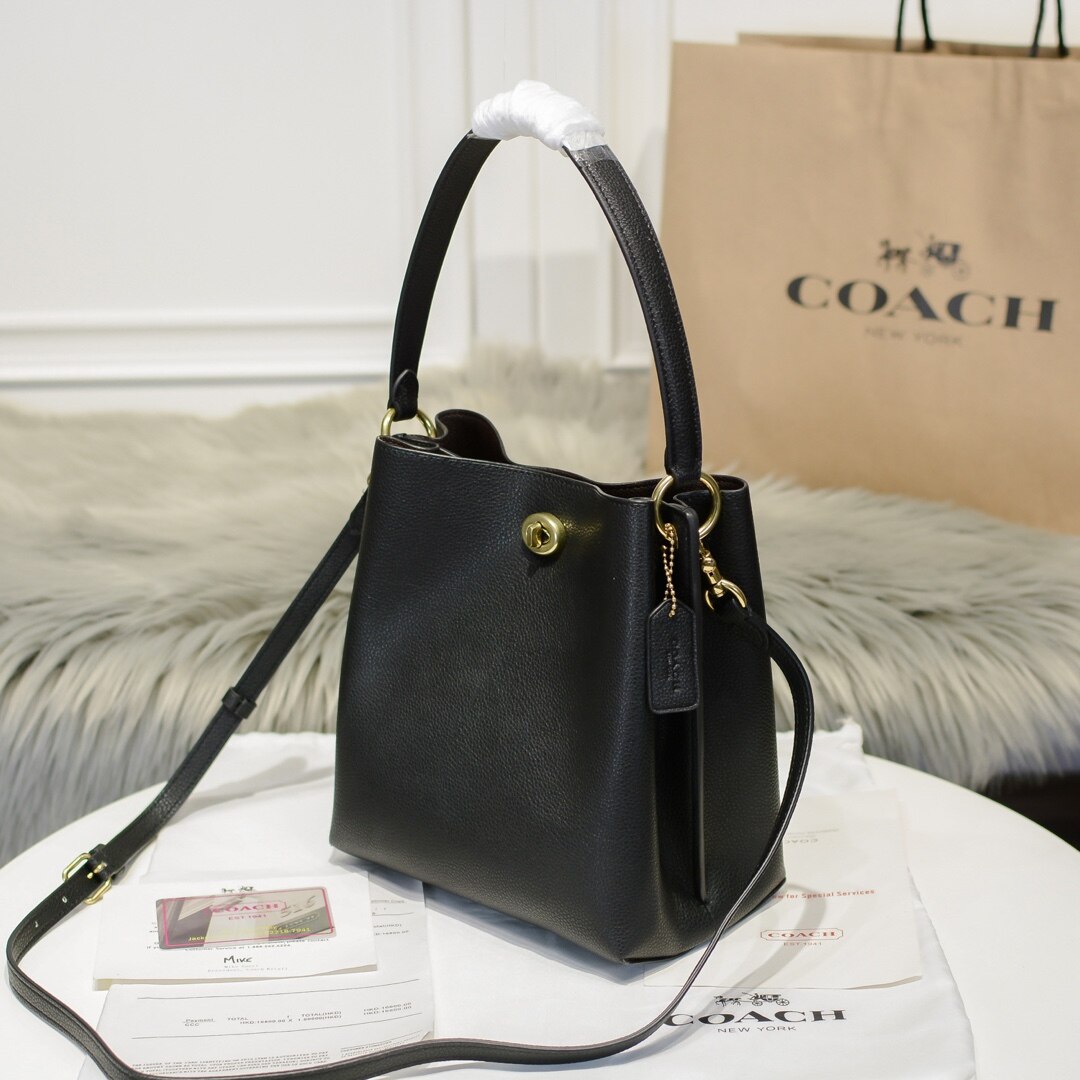 Coach กระเป๋าถือแฟชั่นสำหรับผู้หญิงขนาดเล็กหนึ่งไหล่กระเป๋าทรงเมสเซนเจ ...