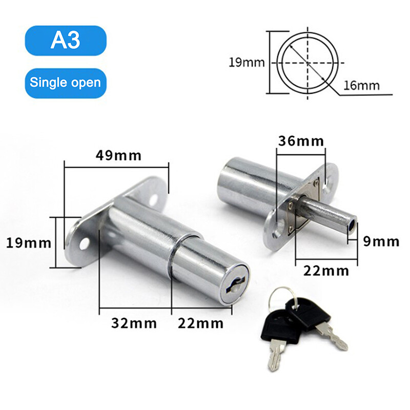 [JINXING] Drawer Push Lock Sliding Door Showcase Cupboard Cabinet Locks ...