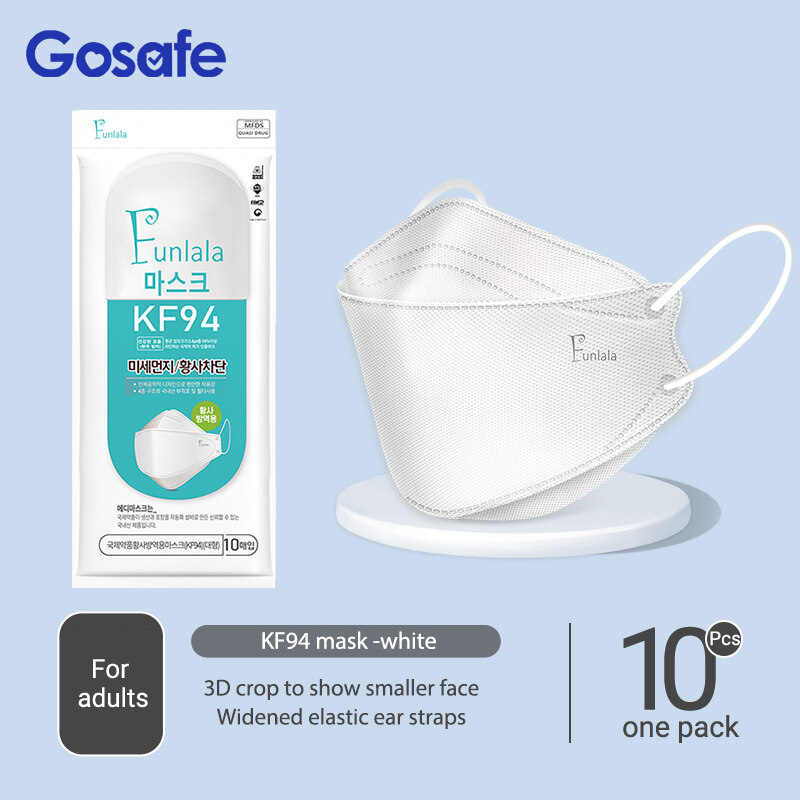 Gosafe 100pcs KF94 Face Mask Korea Earloop Headloop 4 PLY Repeatable ...