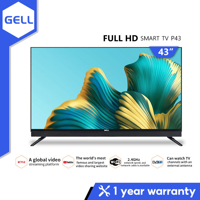 Gell TV 43 Inch / TV 32 Inch Smart LED TV Powered By Android Series ...