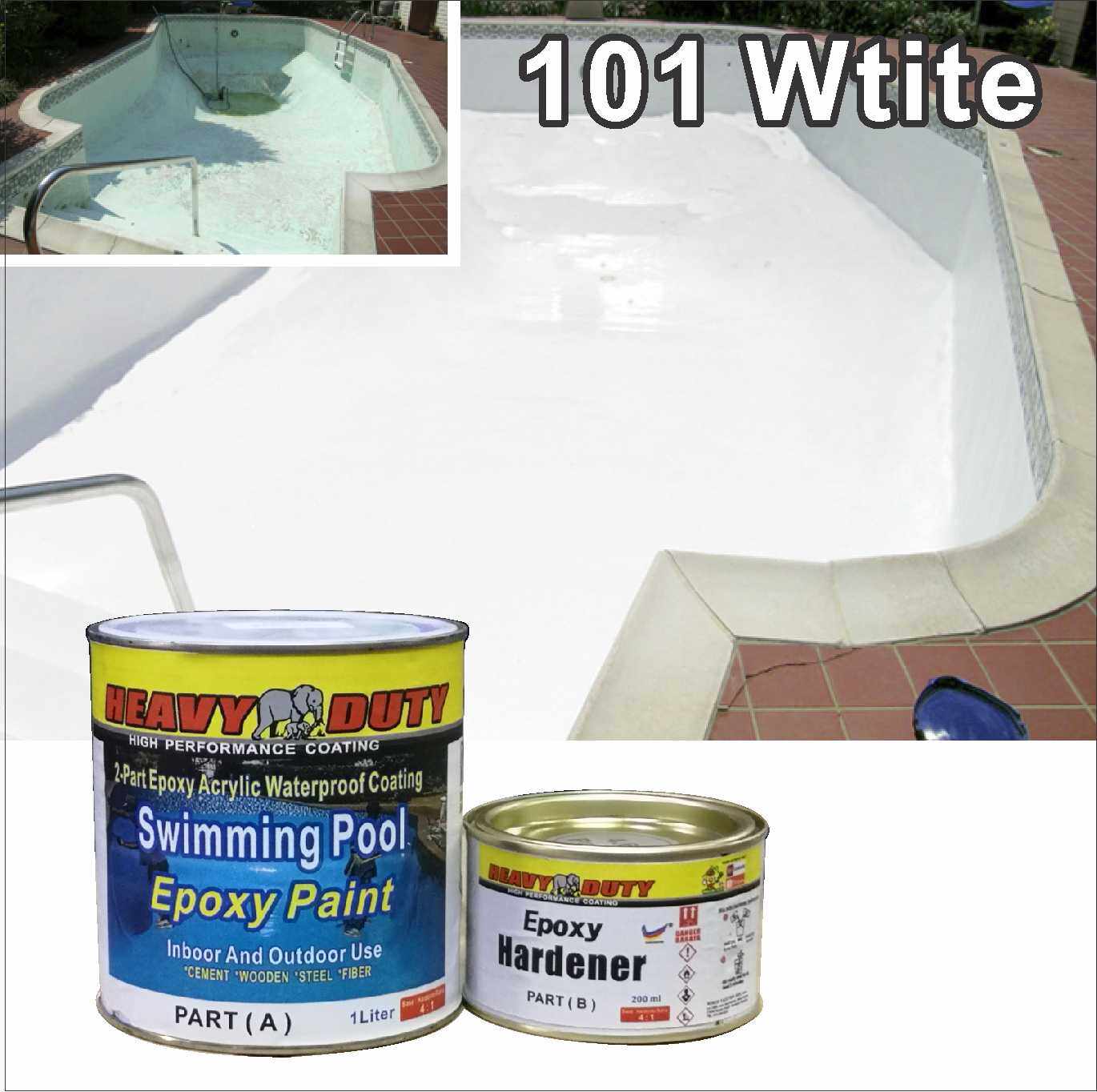 ( 5L ) SWIMMING POOL EPOXY PAINT /Heavy Duty • Epoxy Acrylic Waterproof ...