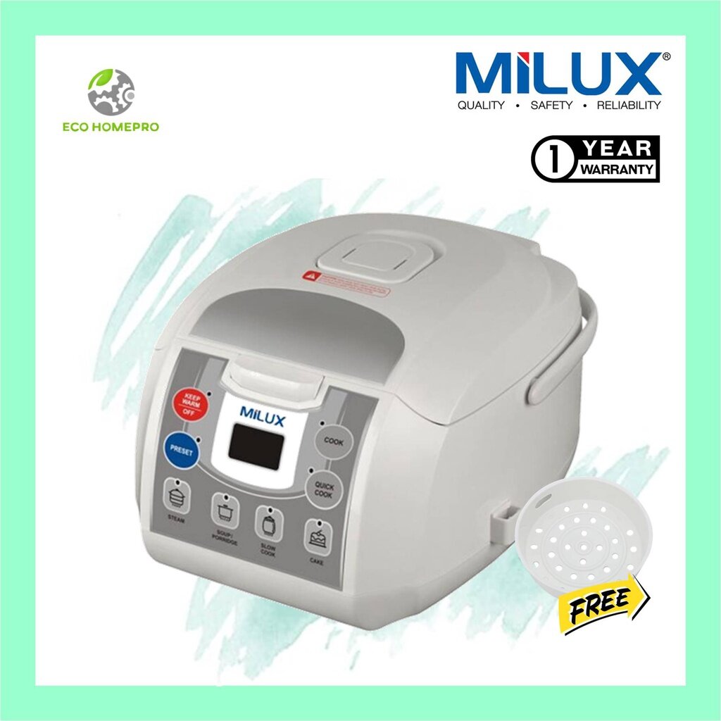 Milux 1.8L Digital Multi Function Rice Cooker MRC-618 | Lazada