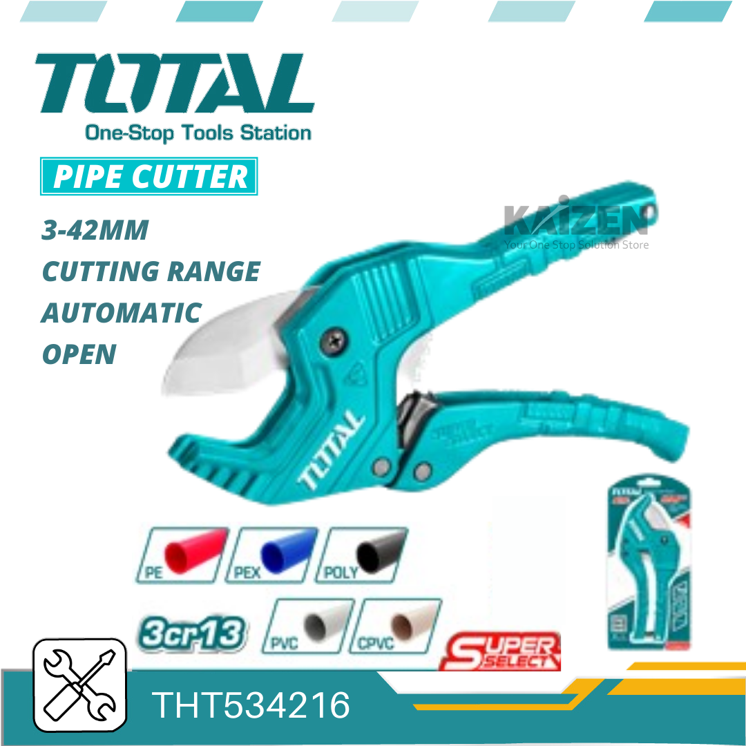 TOTAL THT534216 PVC Pipe Cutter 3-42MM ( Replace Model : THT53425 ...