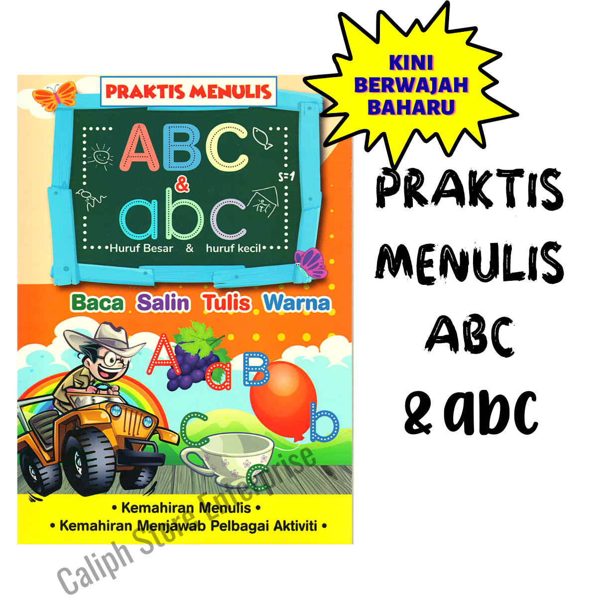 Praktis Menulis Abjad Nombor Bentuk & Warna | Tulis ABC Nombor 1-100 ...