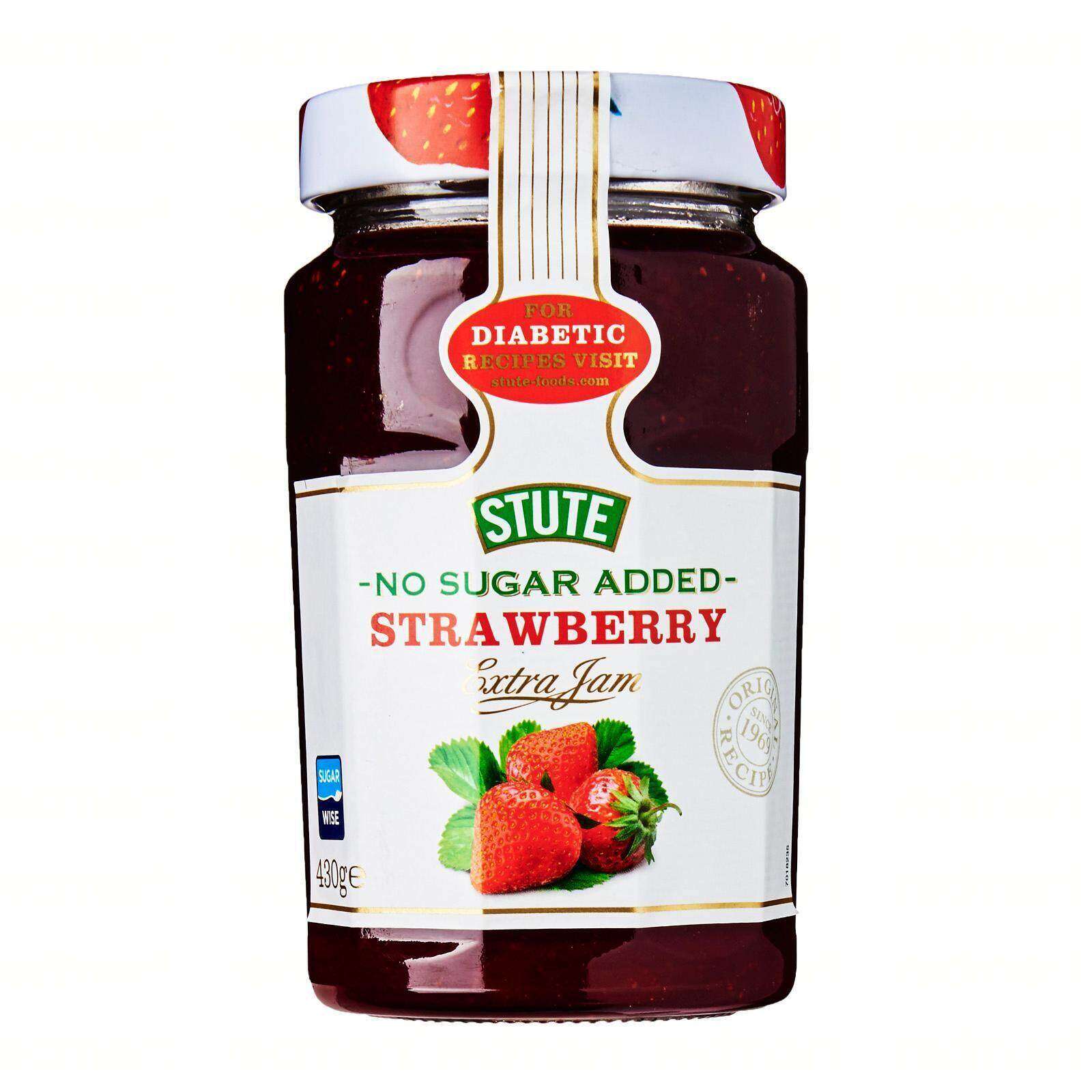 STUTE Diabetic Jam 430g (Sugar Free) | Blackcurrant / Strawberry ...
